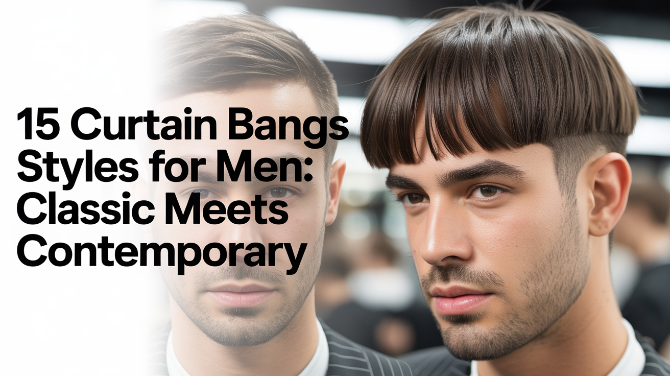 15 Curtain Bangs Styles for Men | Timeless Fringe Haircuts for Modern Gents