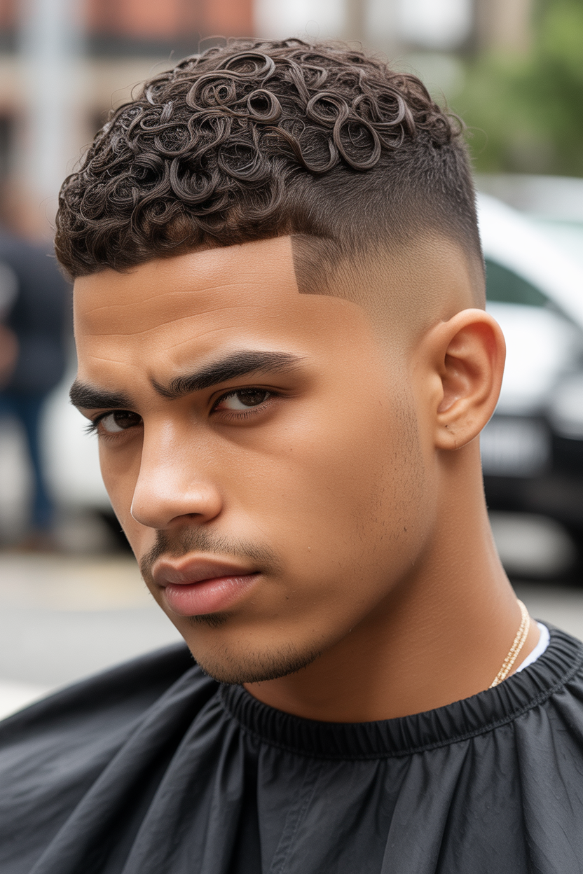20 Curly Hair Taper Fade Styles for a Sharp, Textured Look